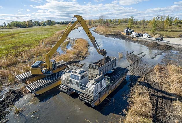 Amphibious Dredging & Wetland Remediation | J.F. Brennan Company