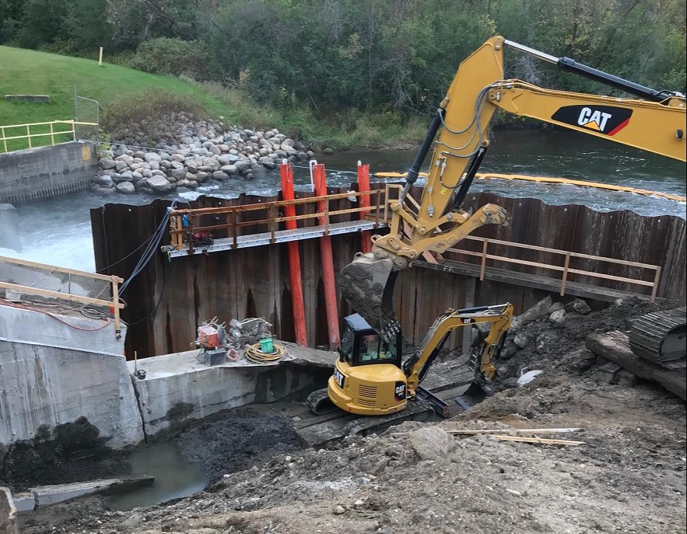 How We Installed a New Spillway Wall at a Private Hydropower Dam