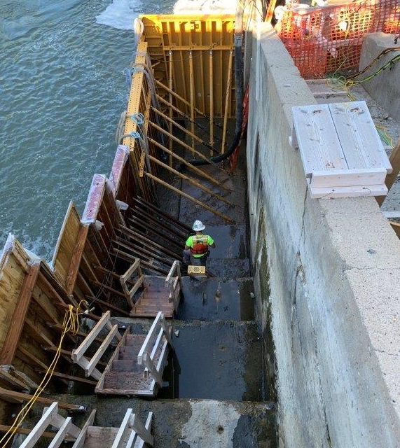 How We Installed a New Spillway Wall at a Private Hydropower Dam