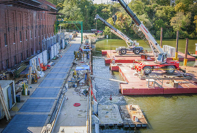 Dam Construction | Precast Concrete Placement | J.F. Brennan Company