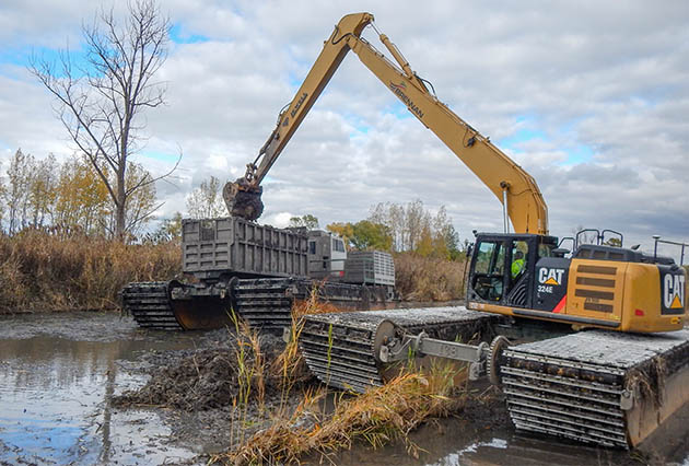 Amphibious Dredging & Wetland Remediation | J.F. Brennan Company
