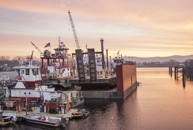 Dry Dock Vessel and Barge Repairs | Brennan Marine Inc.