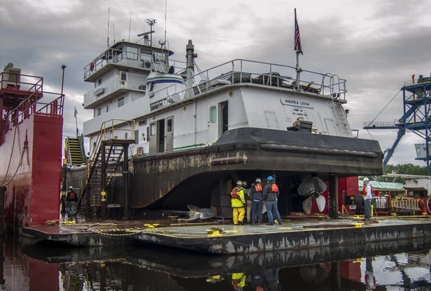 Dry Dock Vessel and Barge Repairs | Brennan Marine Inc.