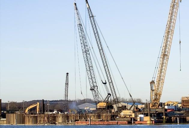 Industrial Dock & Barge Terminal Construction | J.F. Brennan Company