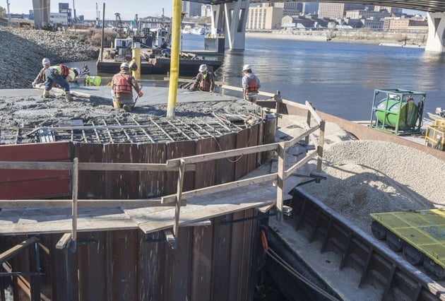 Industrial Dock & Barge Terminal Construction | J.F. Brennan Company