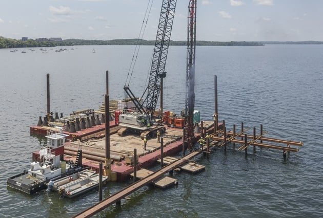 Industrial Dock & Barge Terminal Construction | J.F. Brennan Company