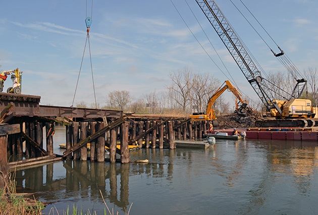 Railroad Bridge Demolition | J.F. Brennan Company