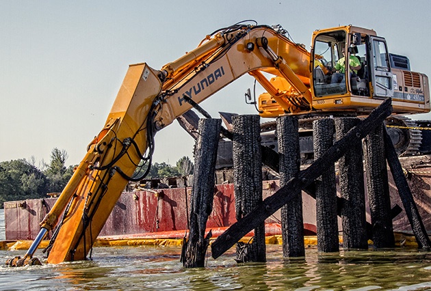 Railroad Bridge Demolition | J.F. Brennan Company