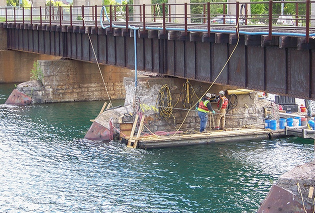 Railroad | Pier & Abutment Repairs | J.F. Brennan Company